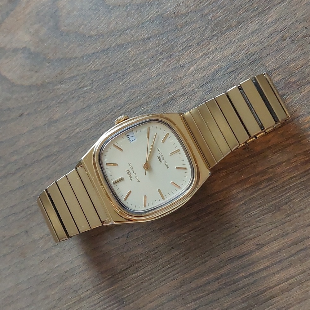 Vintage Timex Automatic Gold Watch - Gem